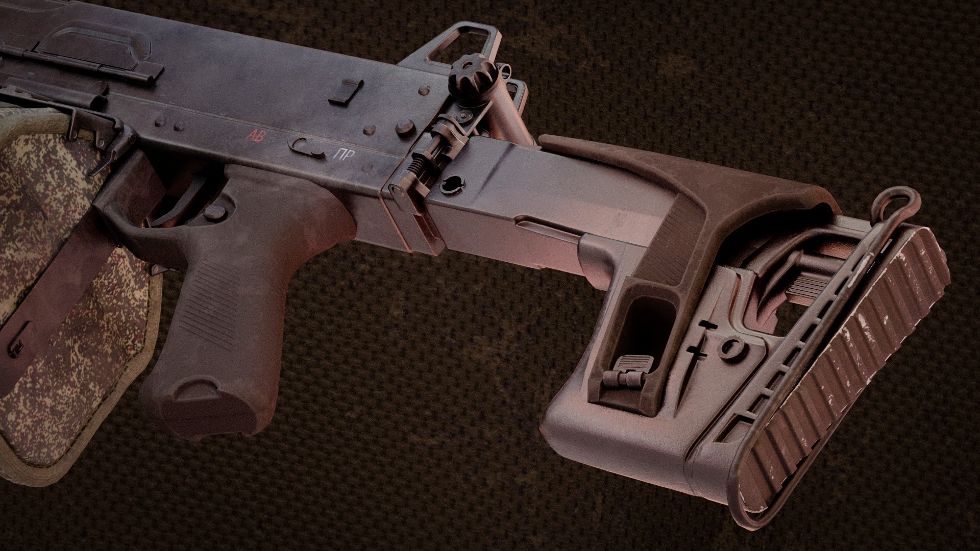 Machine Gun RPL-20 Model - TurboSquid 2289316