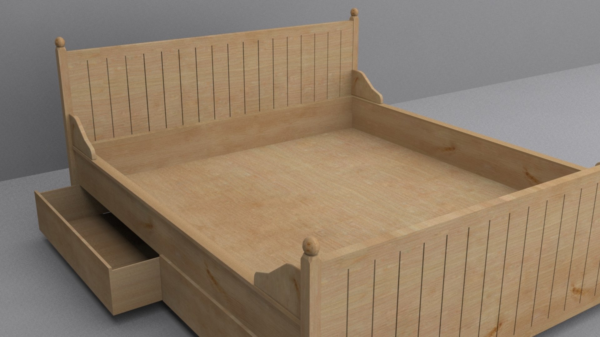 Ikea Hurdal Bed Frame 3d Model