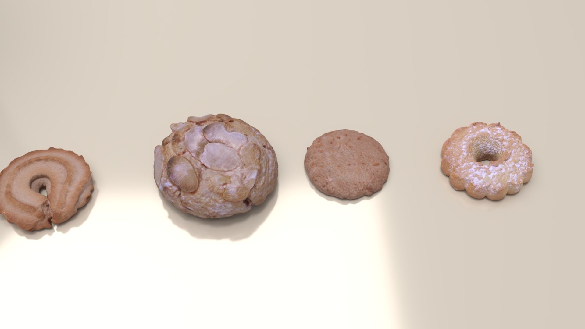 3D Cookies - TurboSquid 1514133