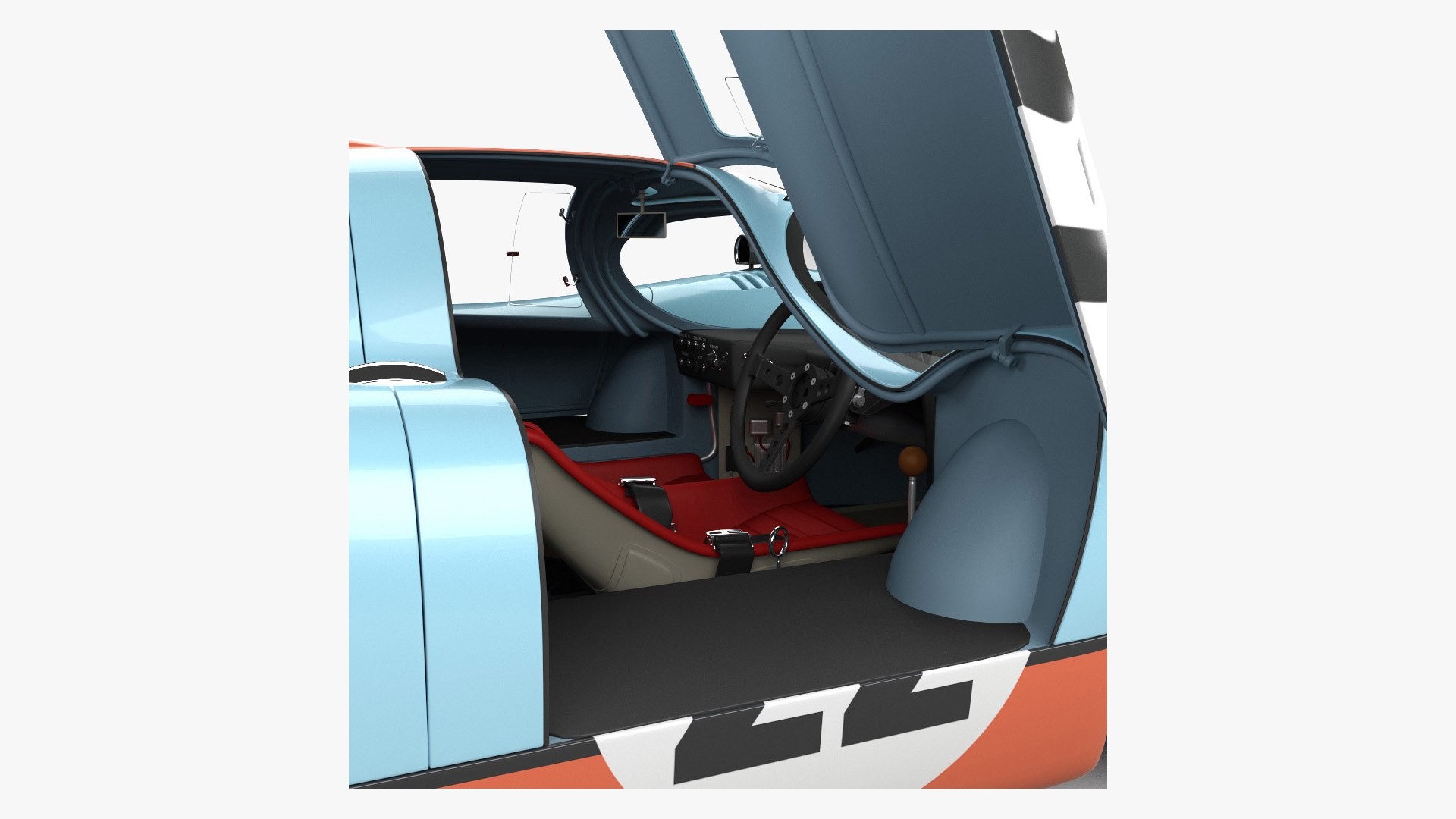 Porsche 917 K with HQ interior 1969 3D model - TurboSquid 2010142