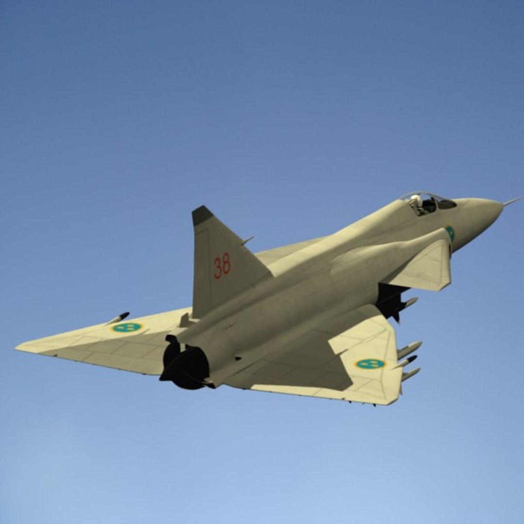 3d Saab Viggen