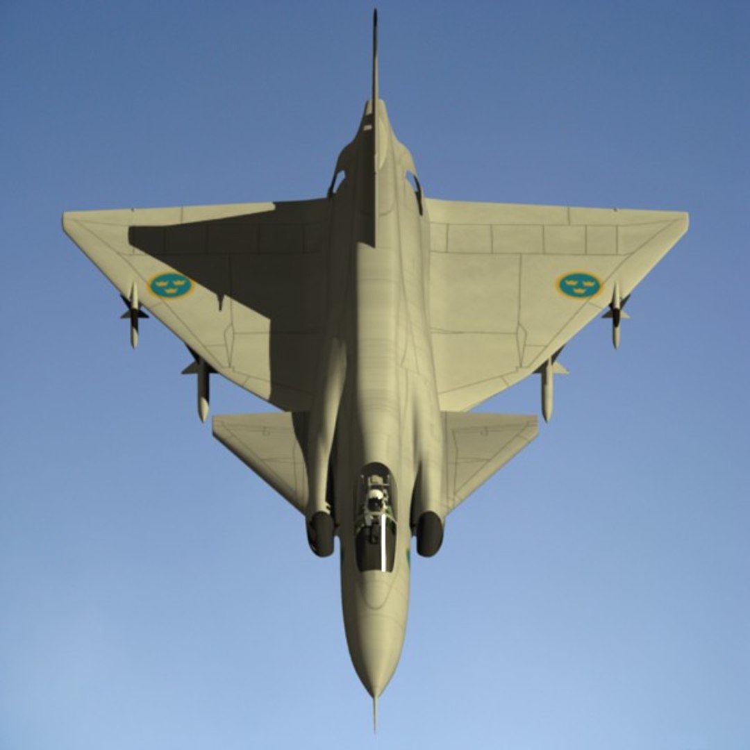 3d Saab Viggen