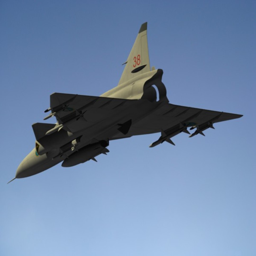 3d Saab Viggen