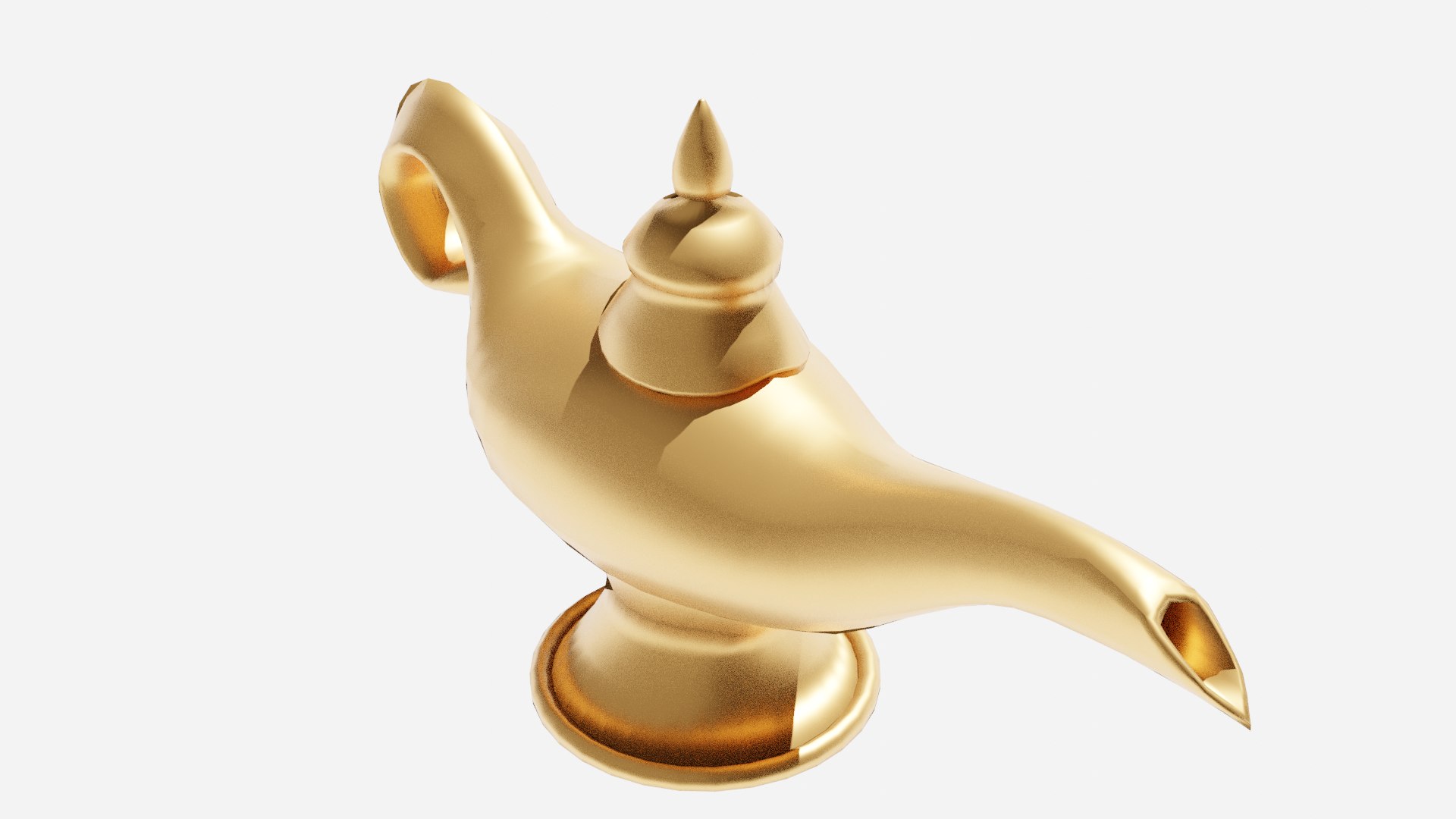 Free Aladdin Lamp 3D Model - TurboSquid 1582572