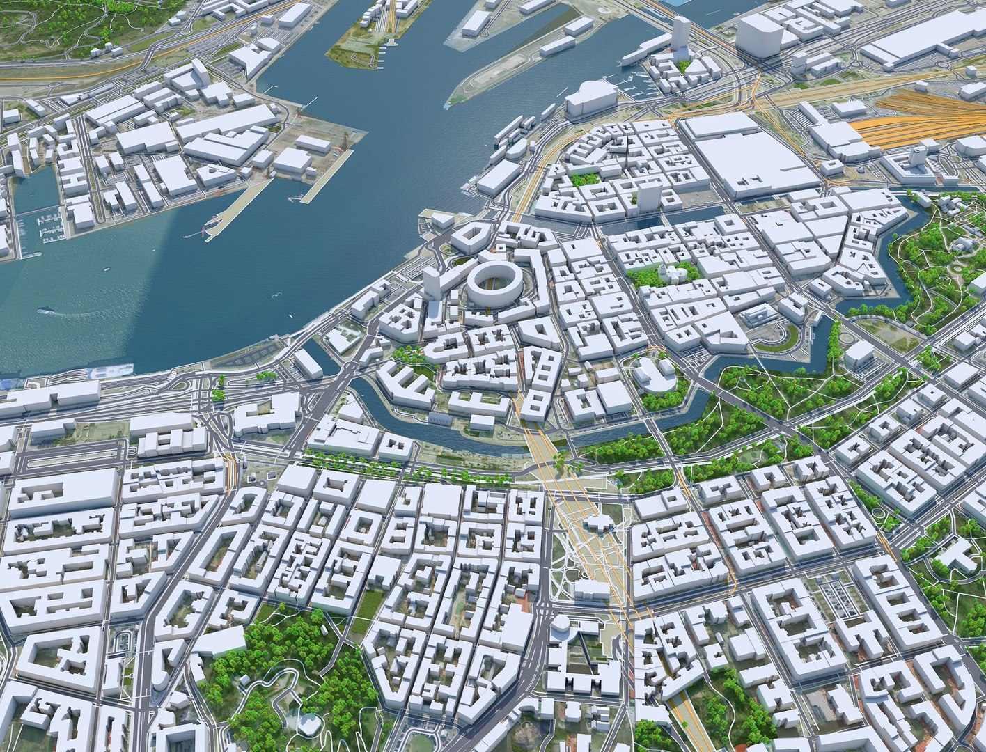 City Area Building Model - TurboSquid 1617793