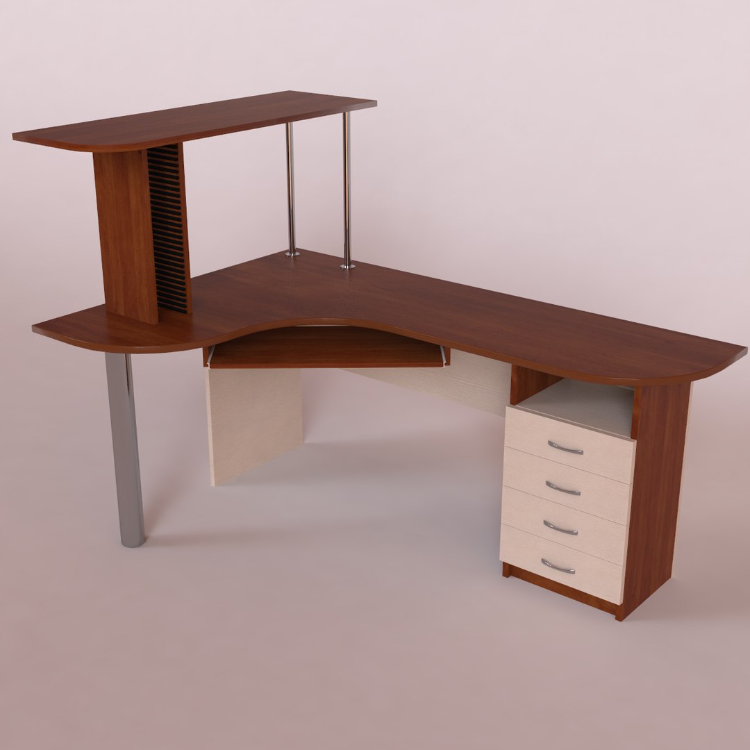 3d computer table model