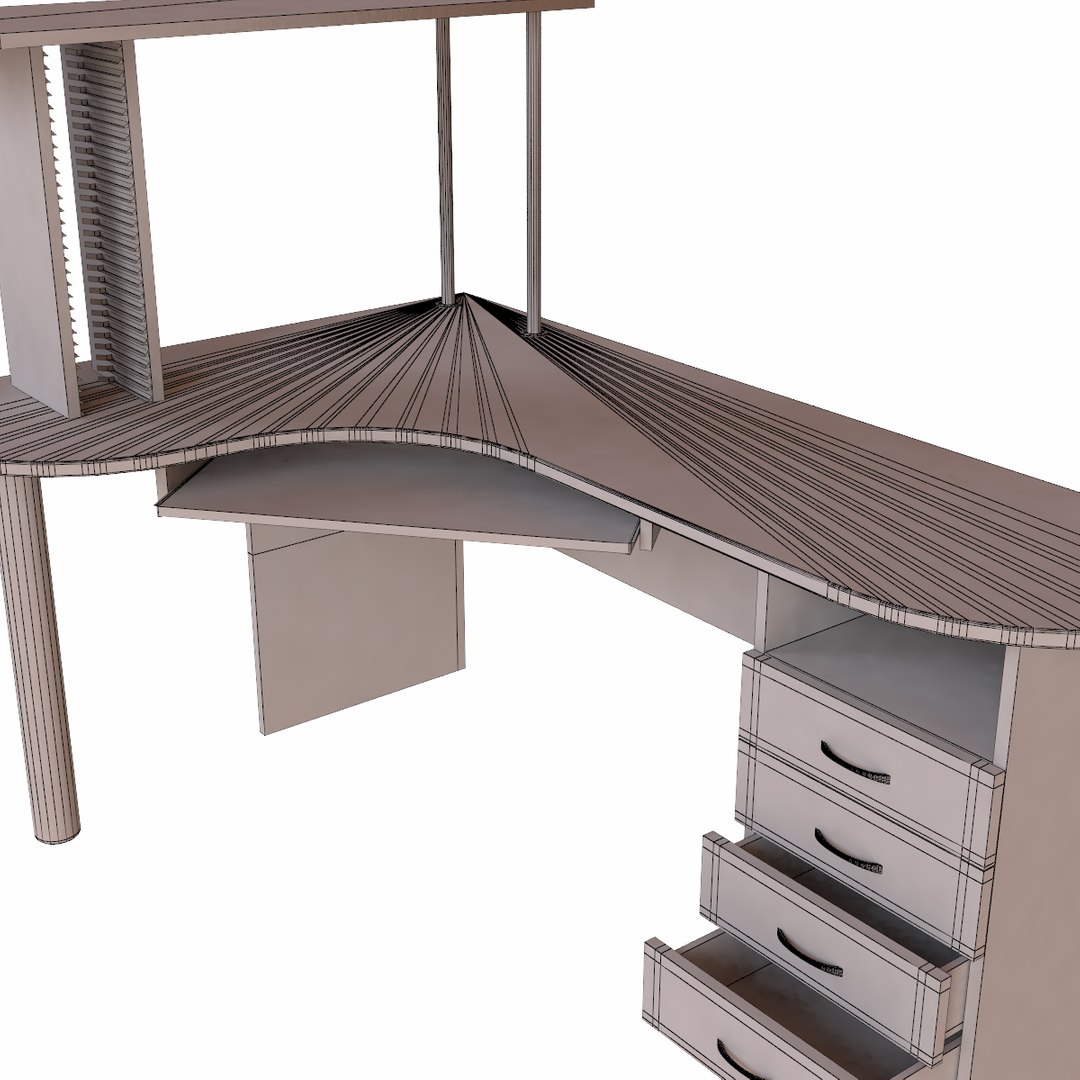3d computer table model