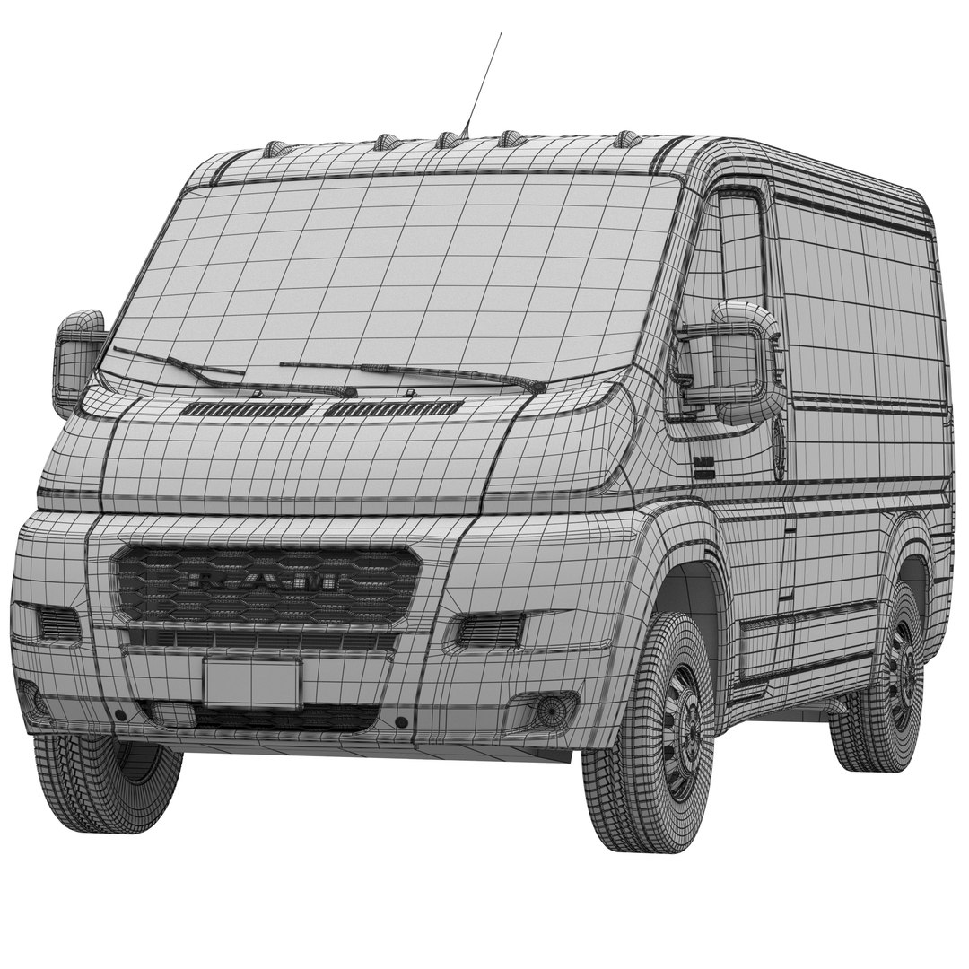 RAM PROMASTER 1500 Cargo Van 118 3D Model - TurboSquid 1804111
