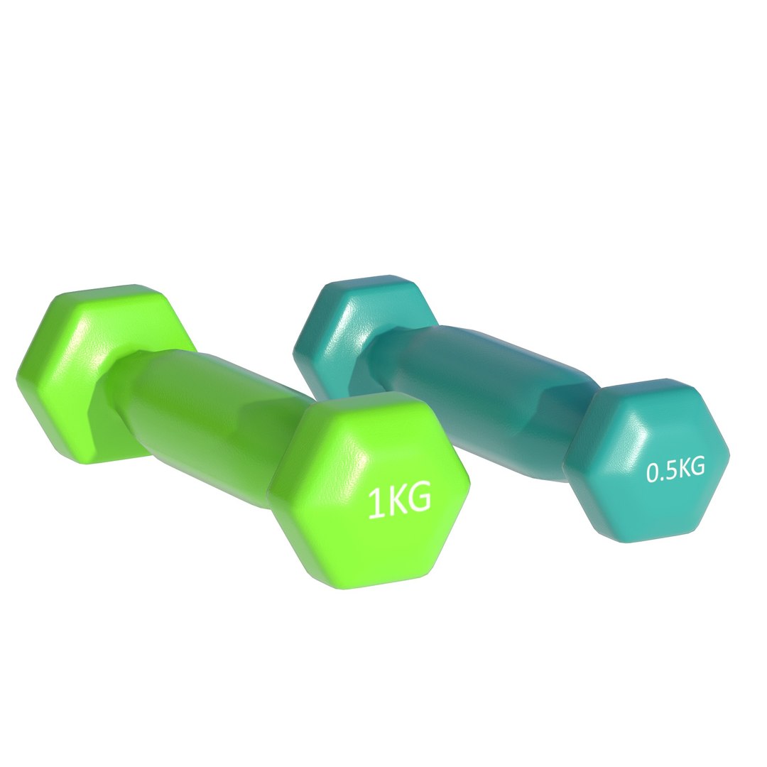 Color Dumbbell Set 3D - TurboSquid 2124794