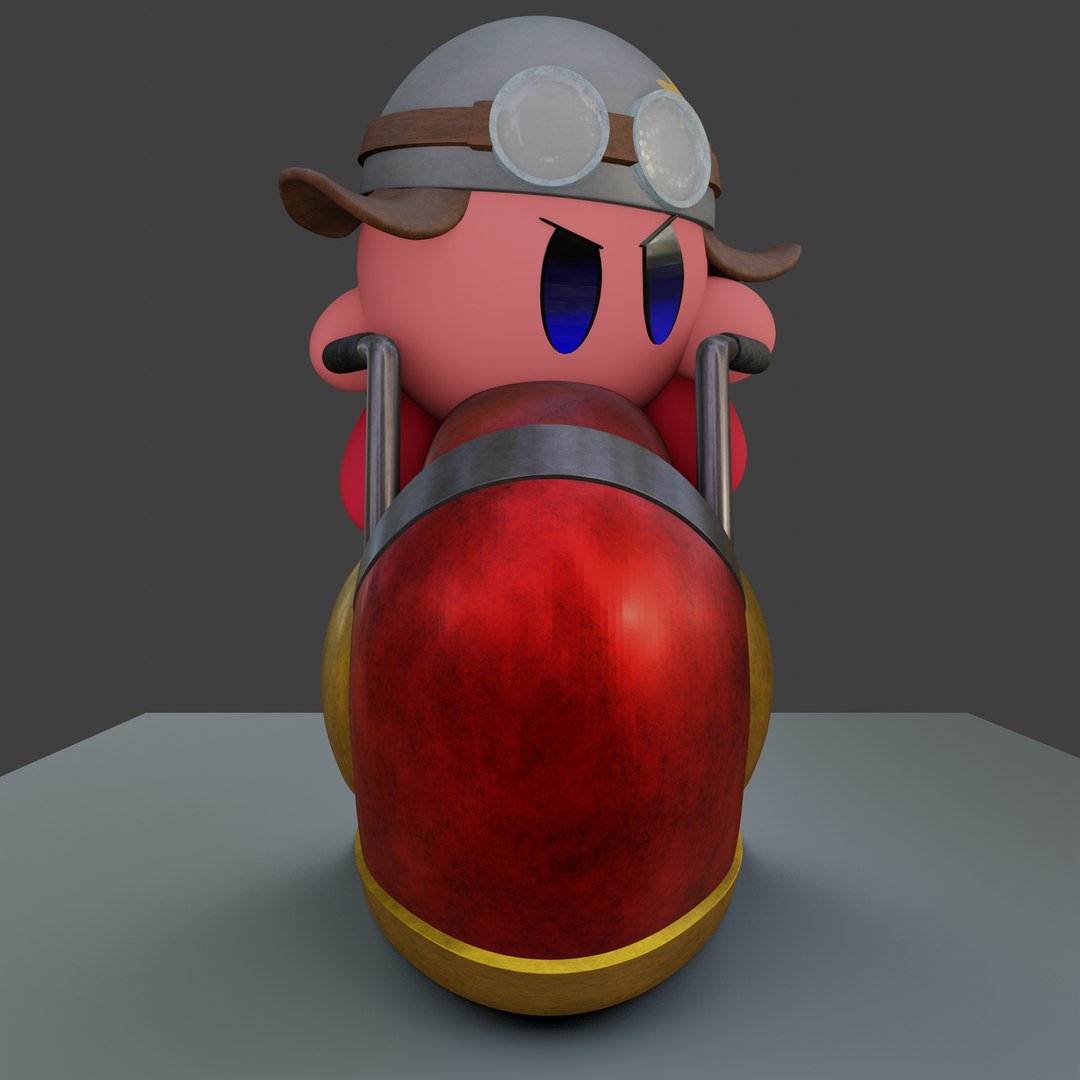 STL KIRBY AND WHEELIE - KIRBY BIKE 3D - TurboSquid 2221166