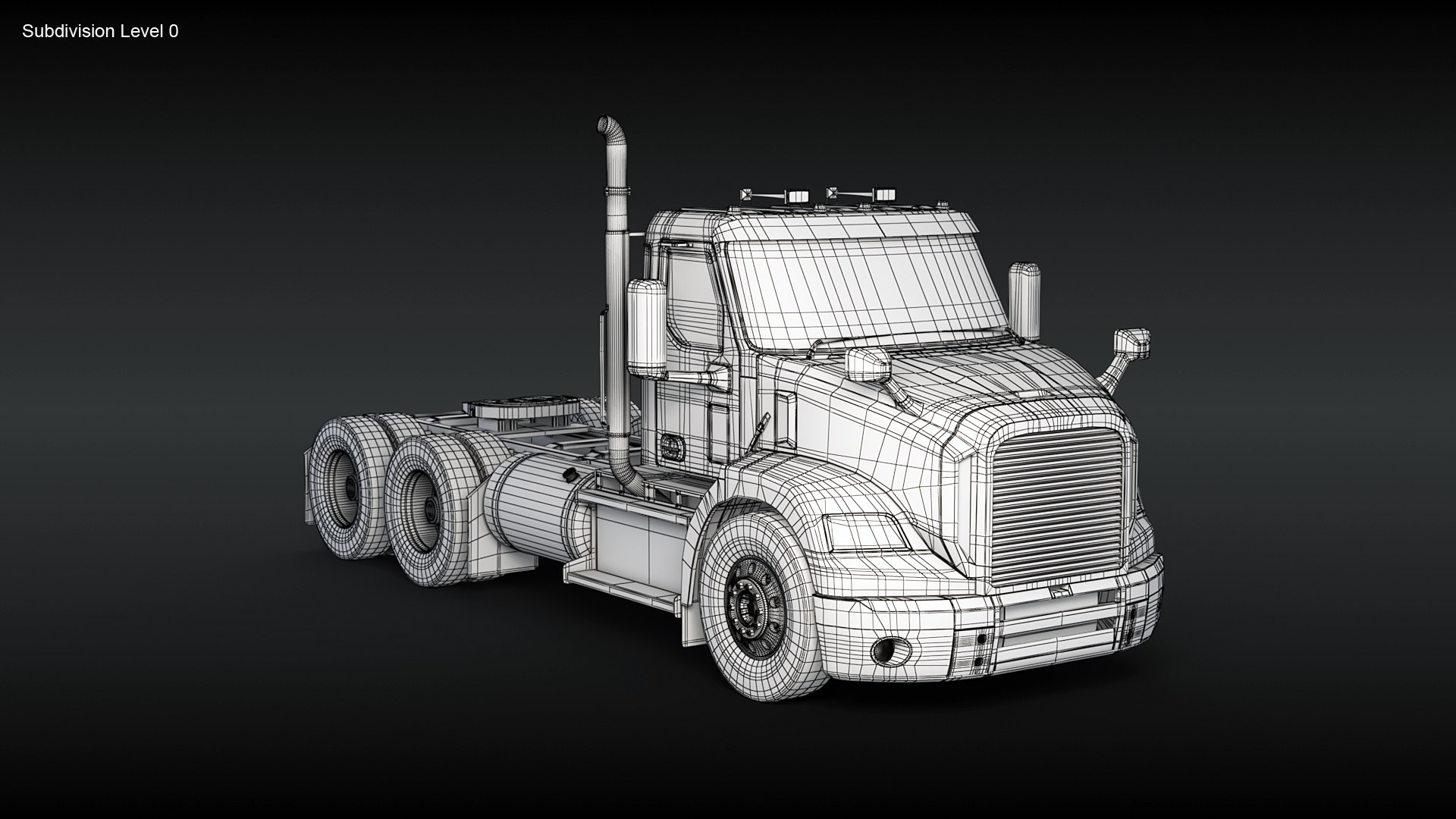 Generic Semi Truck Day Cab 3D Model - TurboSquid 2134502