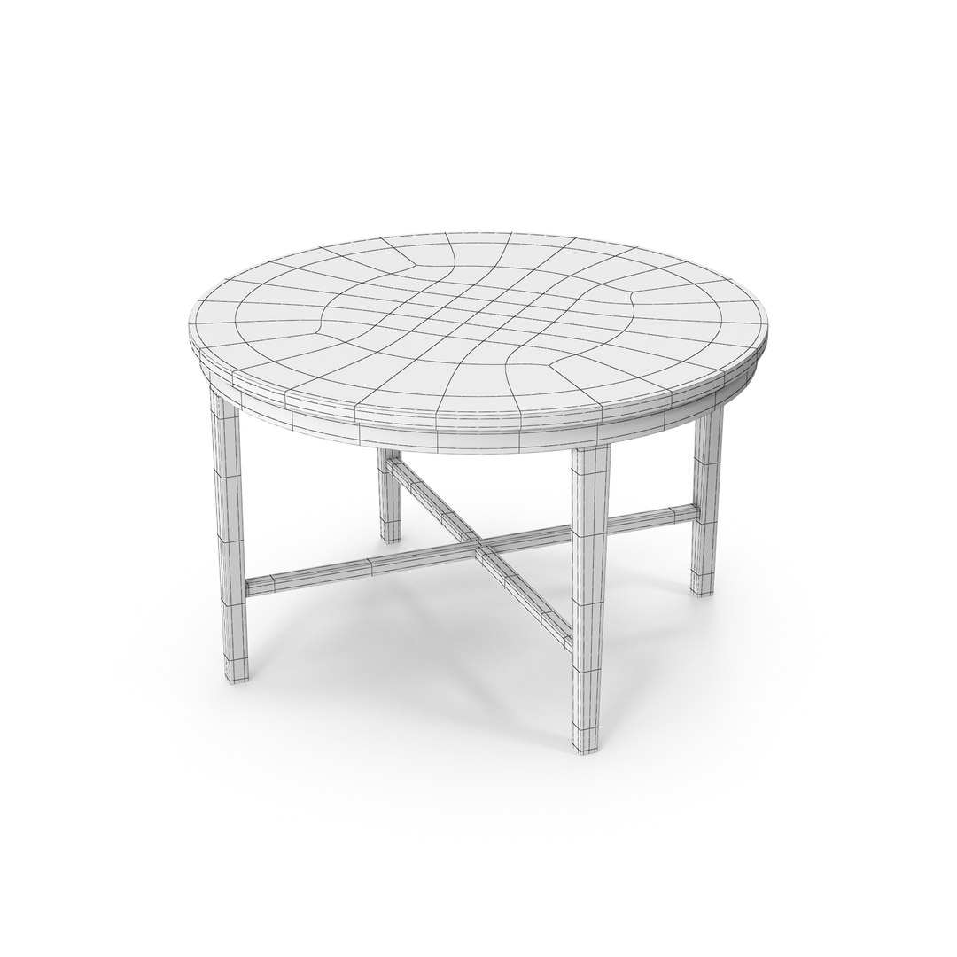 Wooden Dinner Table 3D - TurboSquid 2110516