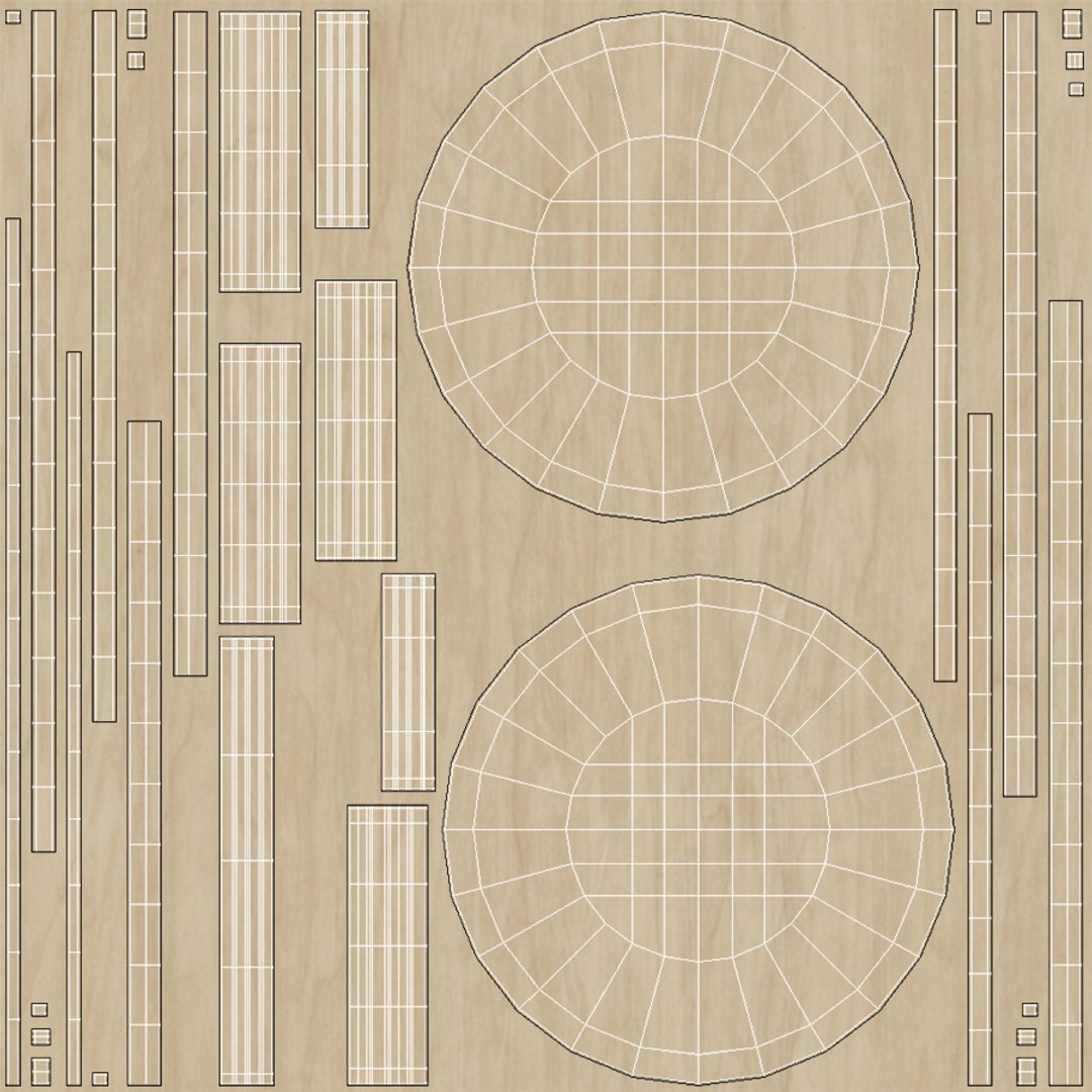 Wooden Dinner Table 3D - TurboSquid 2110516