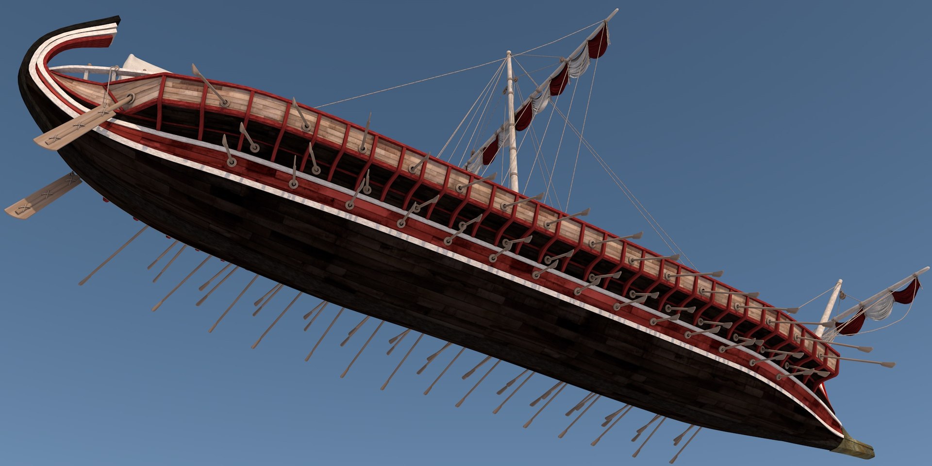 3D Roman Trireme - TurboSquid 1302607