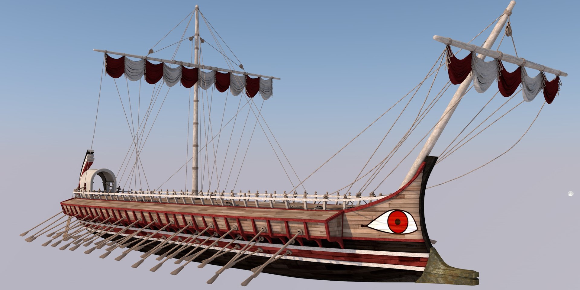 3D Roman Trireme - TurboSquid 1302607