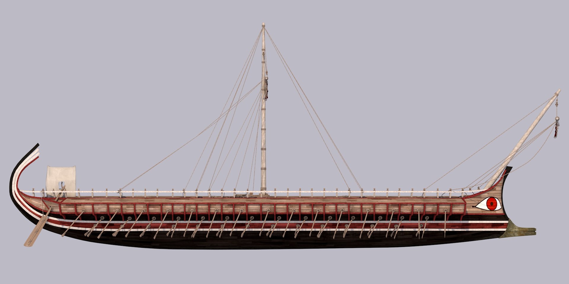 3D Roman Trireme - TurboSquid 1302607