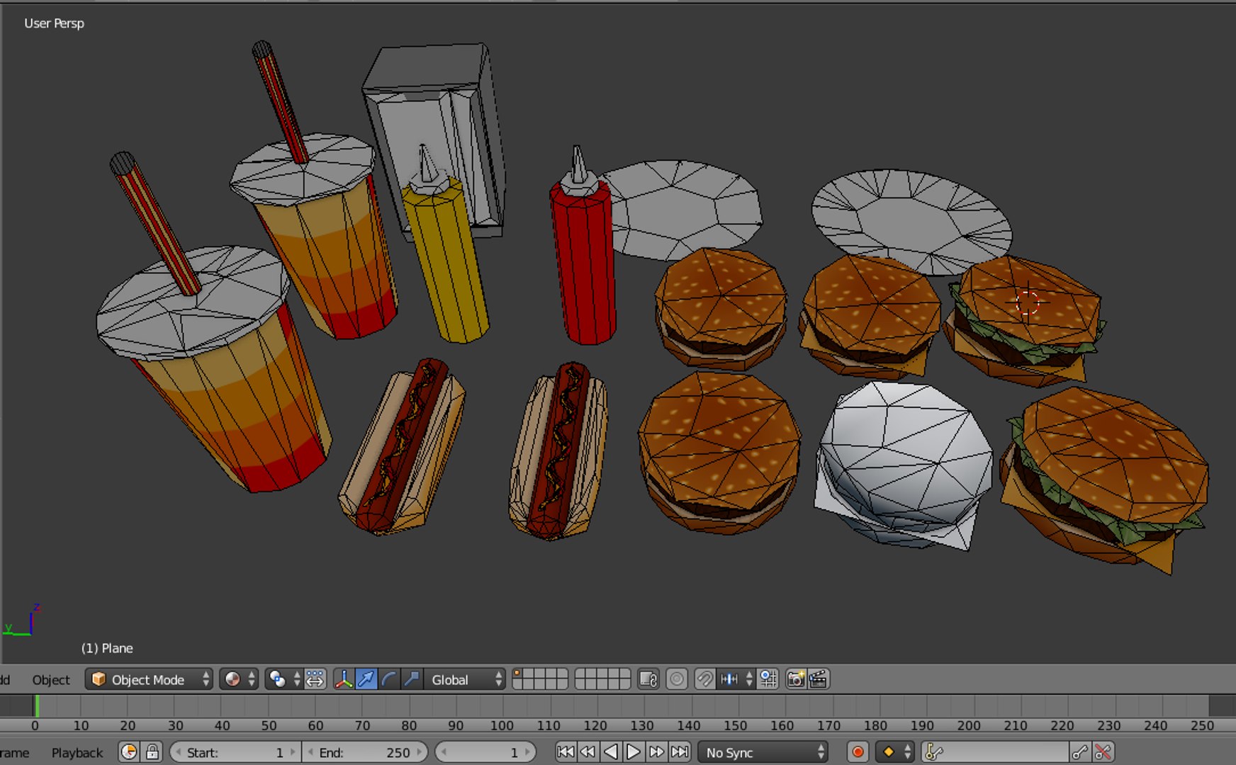 3D Fast Food Props - TurboSquid 1330428