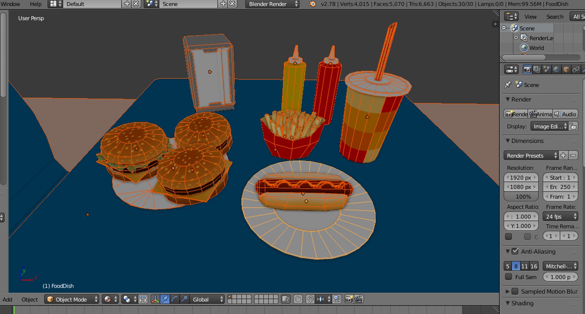 3D Fast Food Props - TurboSquid 1330428
