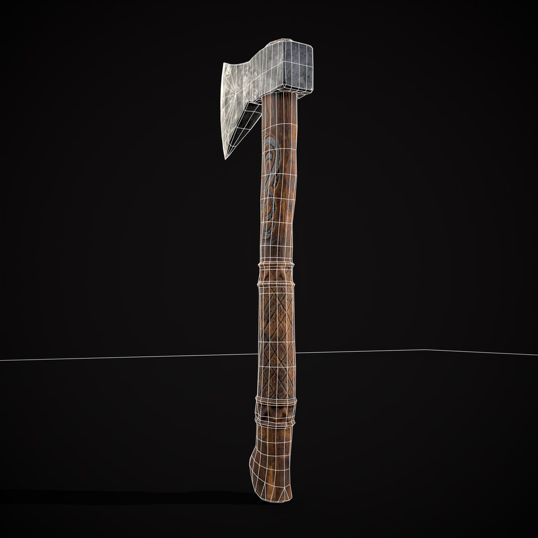 Viking Felling Hatchet 3D - TurboSquid 2159004