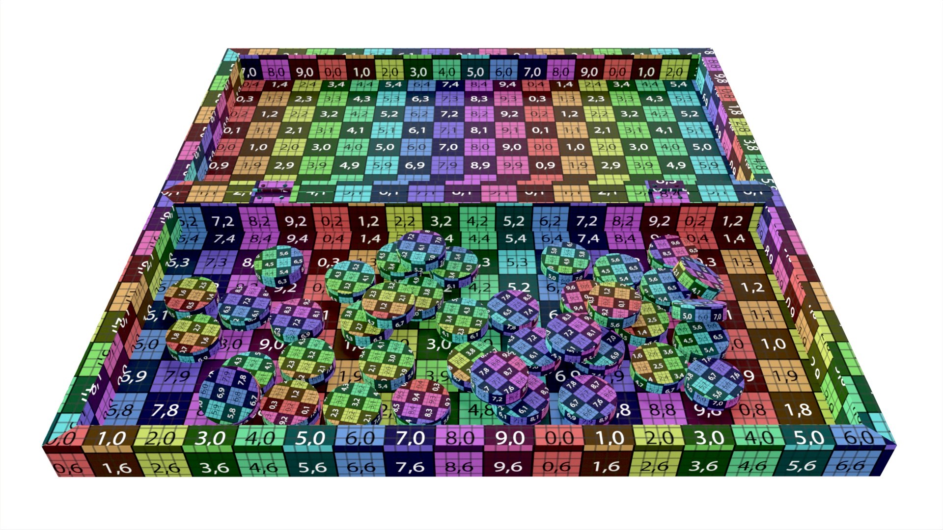 3D Checkers Draughts Board Strategy Game Inside - TurboSquid 2154130