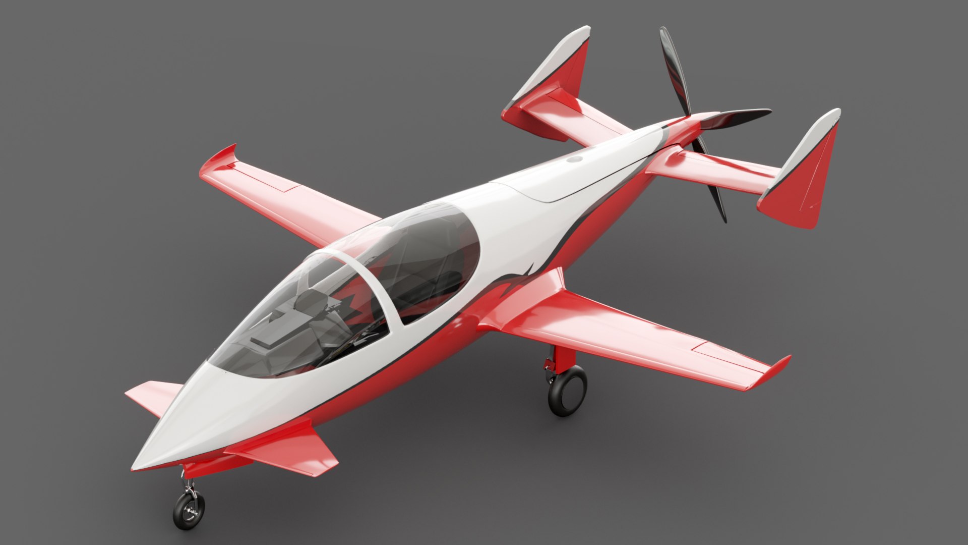 3D Single-seat Aircraft - TurboSquid 1869234