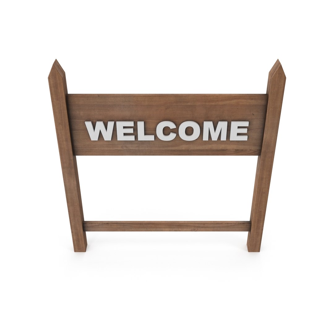 3D Wooden 3D Model - Realistic Sign Model - TurboSquid 2304220