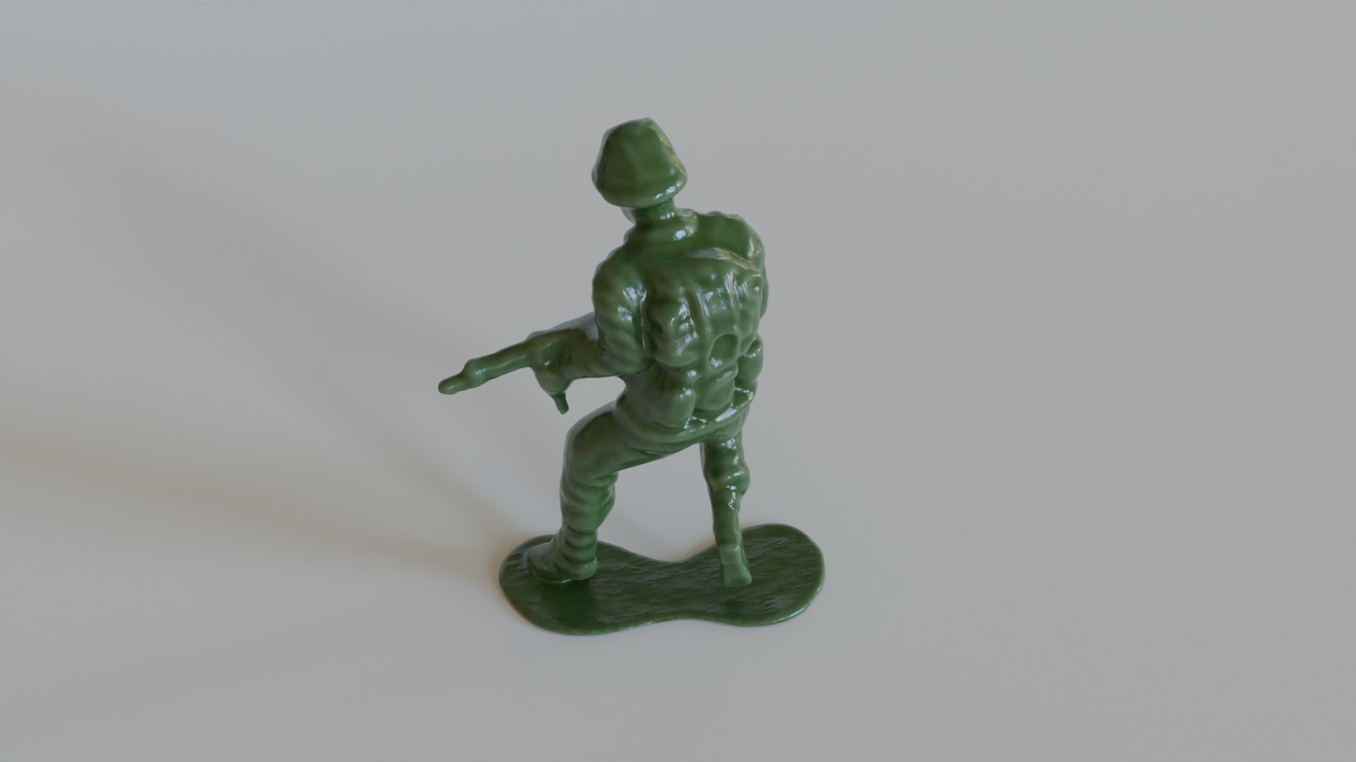 Green Plastic Army Man Soldier Toy 04 3D Model - TurboSquid 2073609