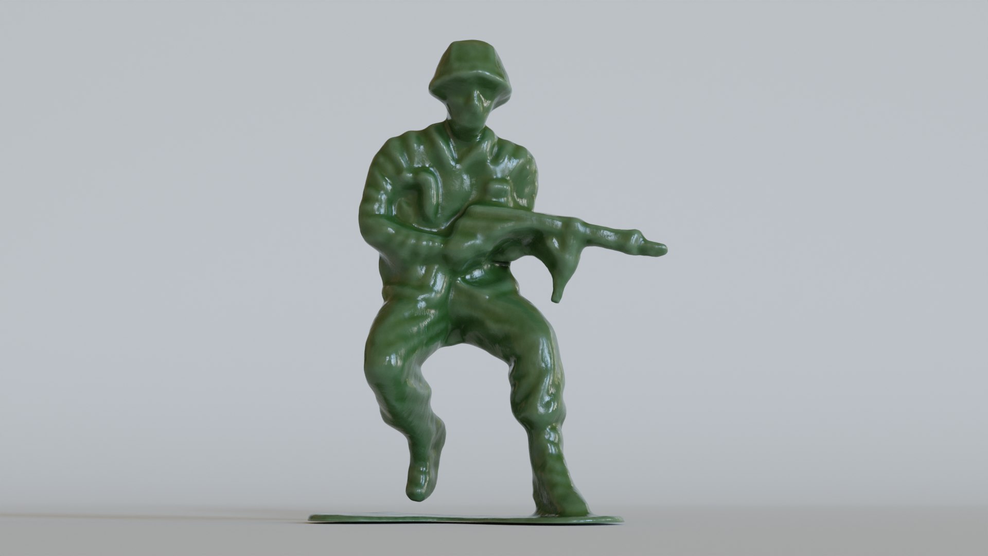 Green Plastic Army Man Soldier Toy 04 3D Model - TurboSquid 2073609