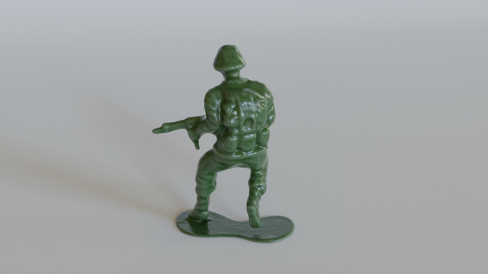 Green Plastic Army Man Soldier Toy 04 3D Model - TurboSquid 2073609