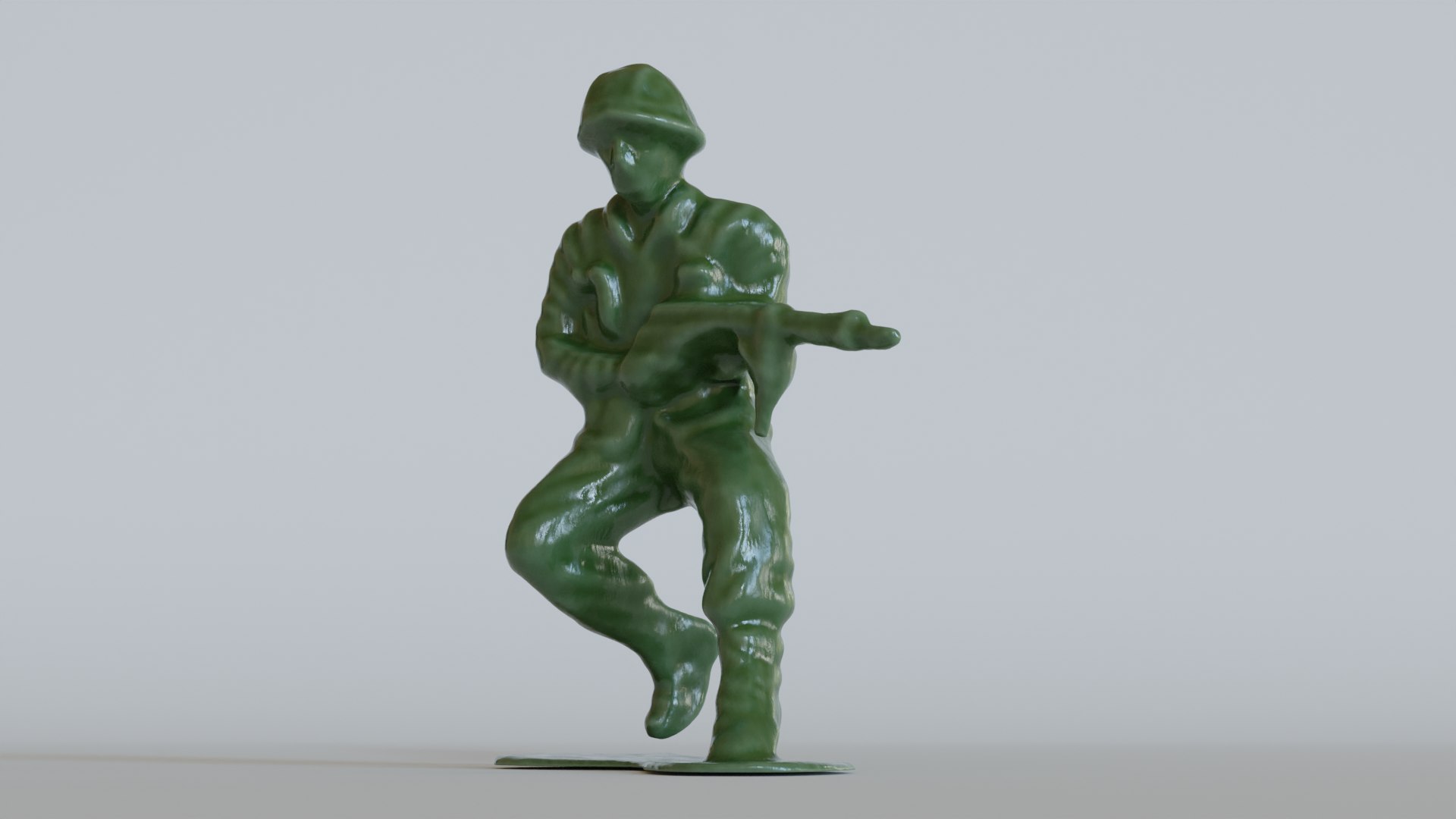 Green Plastic Army Man Soldier Toy 04 3D Model - TurboSquid 2073609