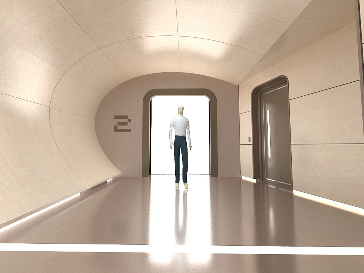3D Hallway Hall Model - TurboSquid 1618465