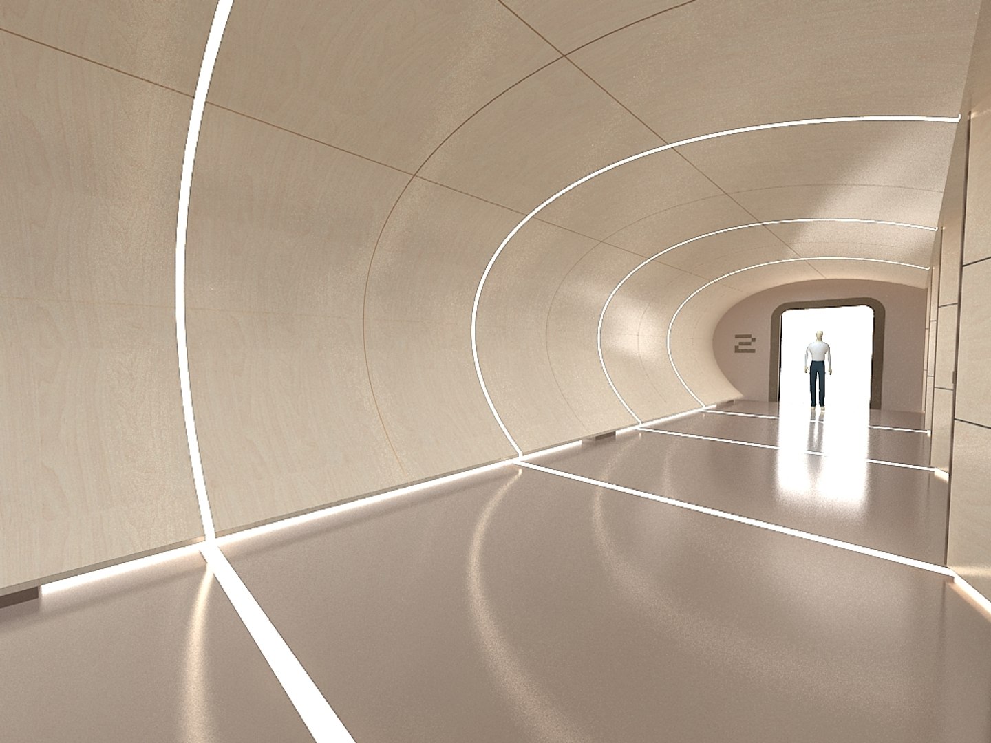 3D Hallway Hall Model - TurboSquid 1618465