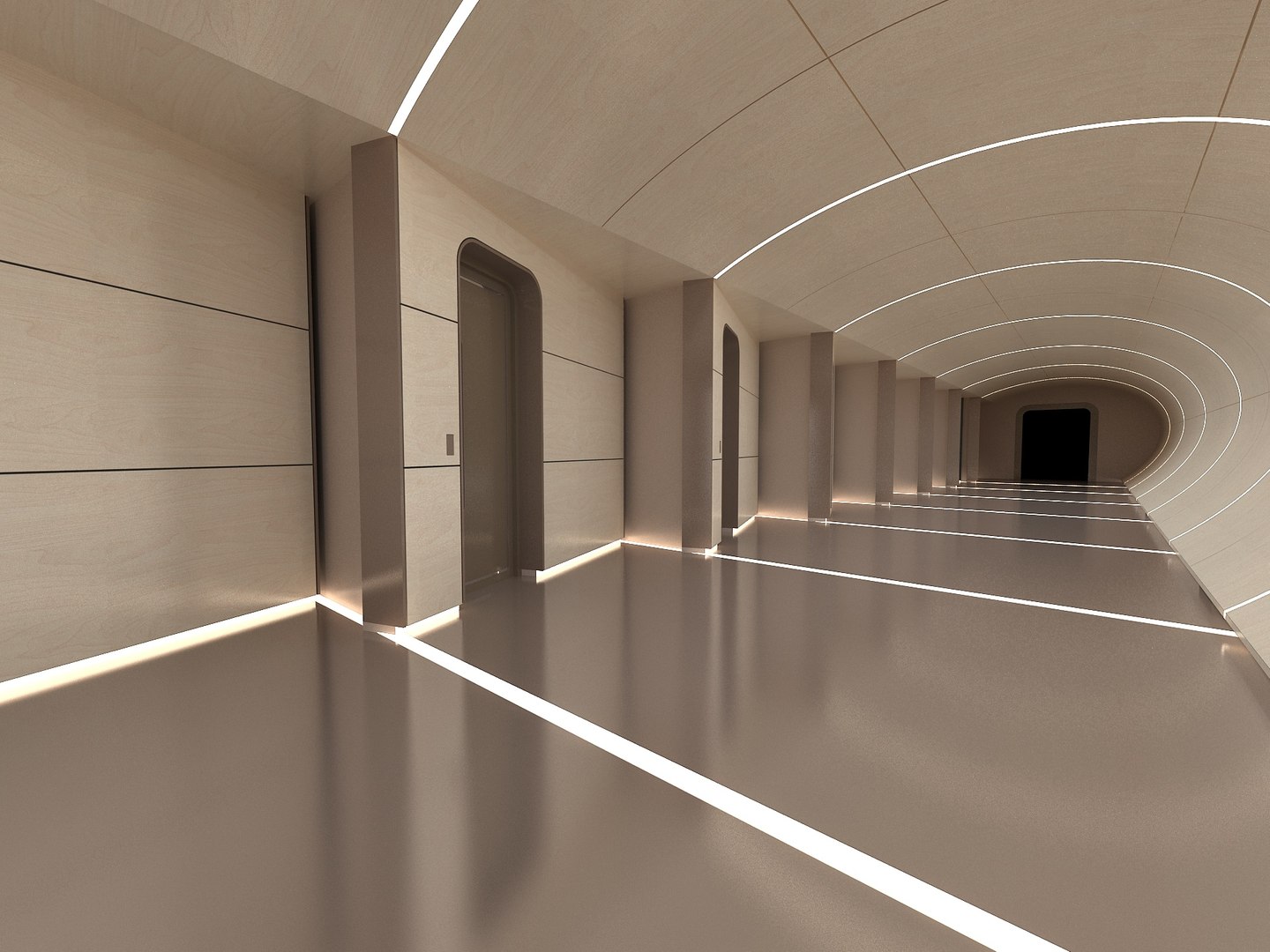 3D hallway hall model - TurboSquid 1618465