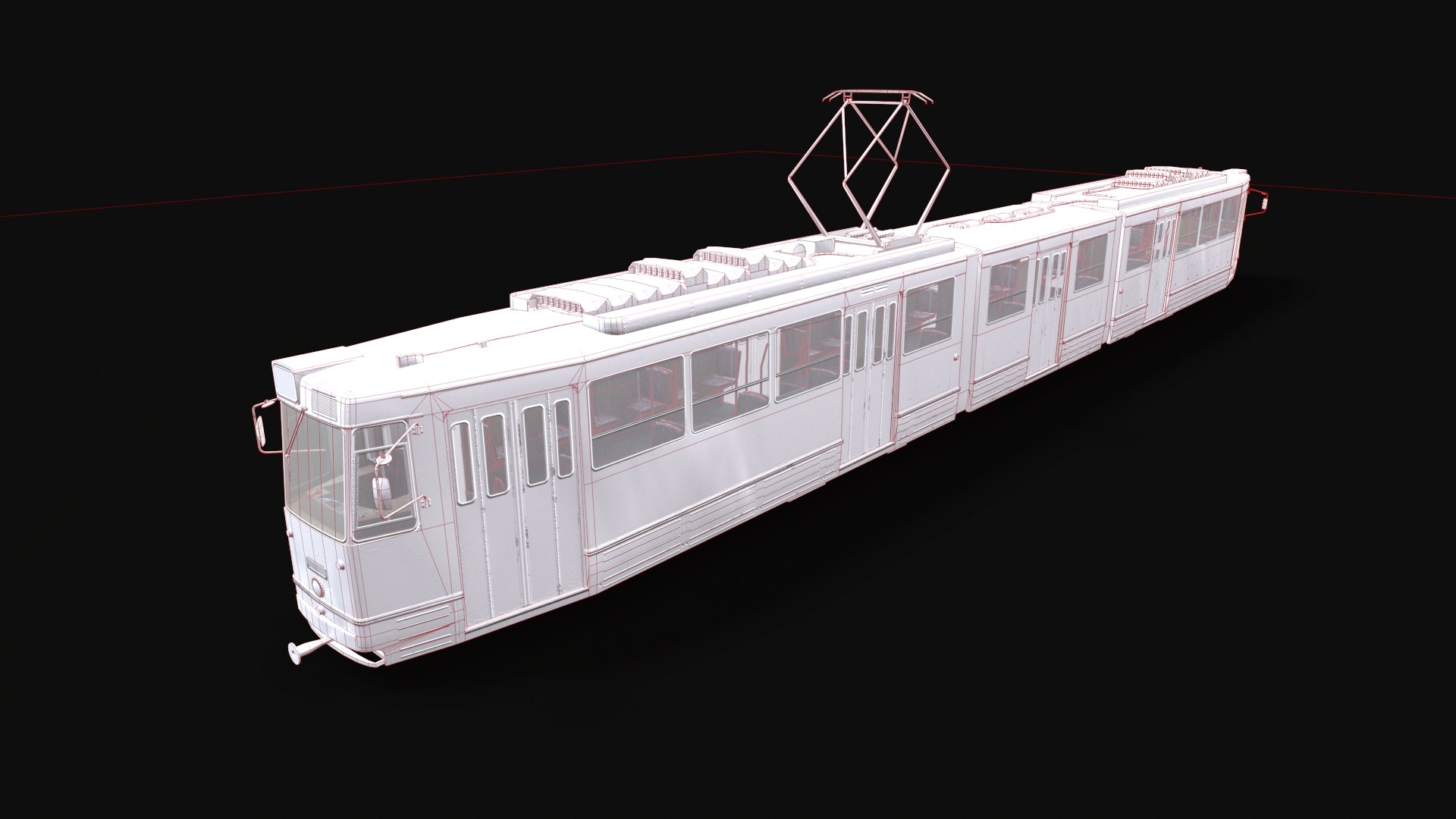 Ganz CSMG Budapest Tram Low-poly Model - TurboSquid 2213019