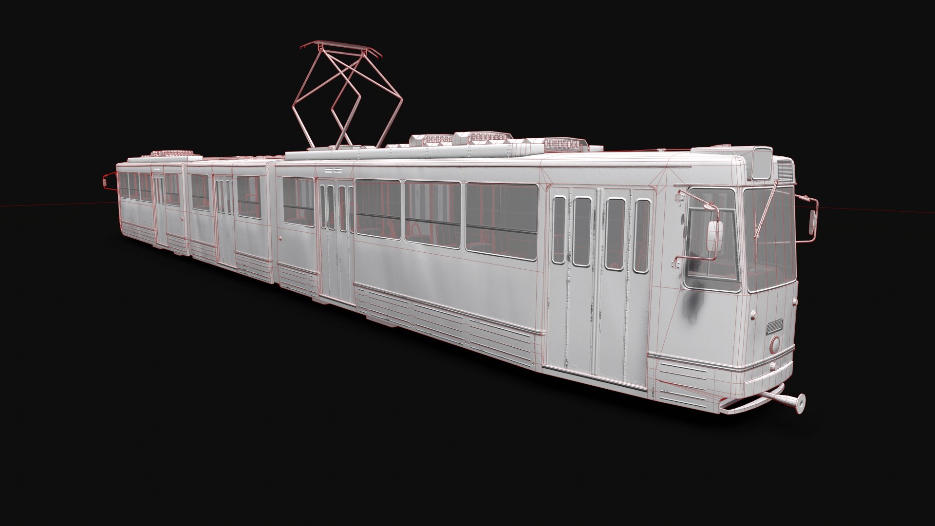 Ganz CSMG Budapest Tram Low-poly Model - TurboSquid 2213019