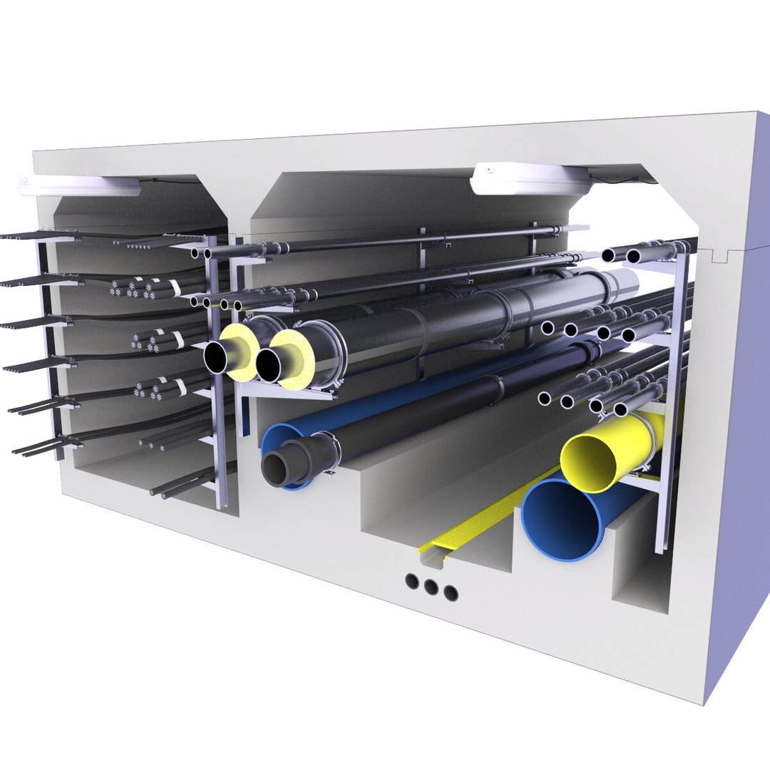 Underground Utility Tunnel 31 3D Model - TurboSquid 1804152