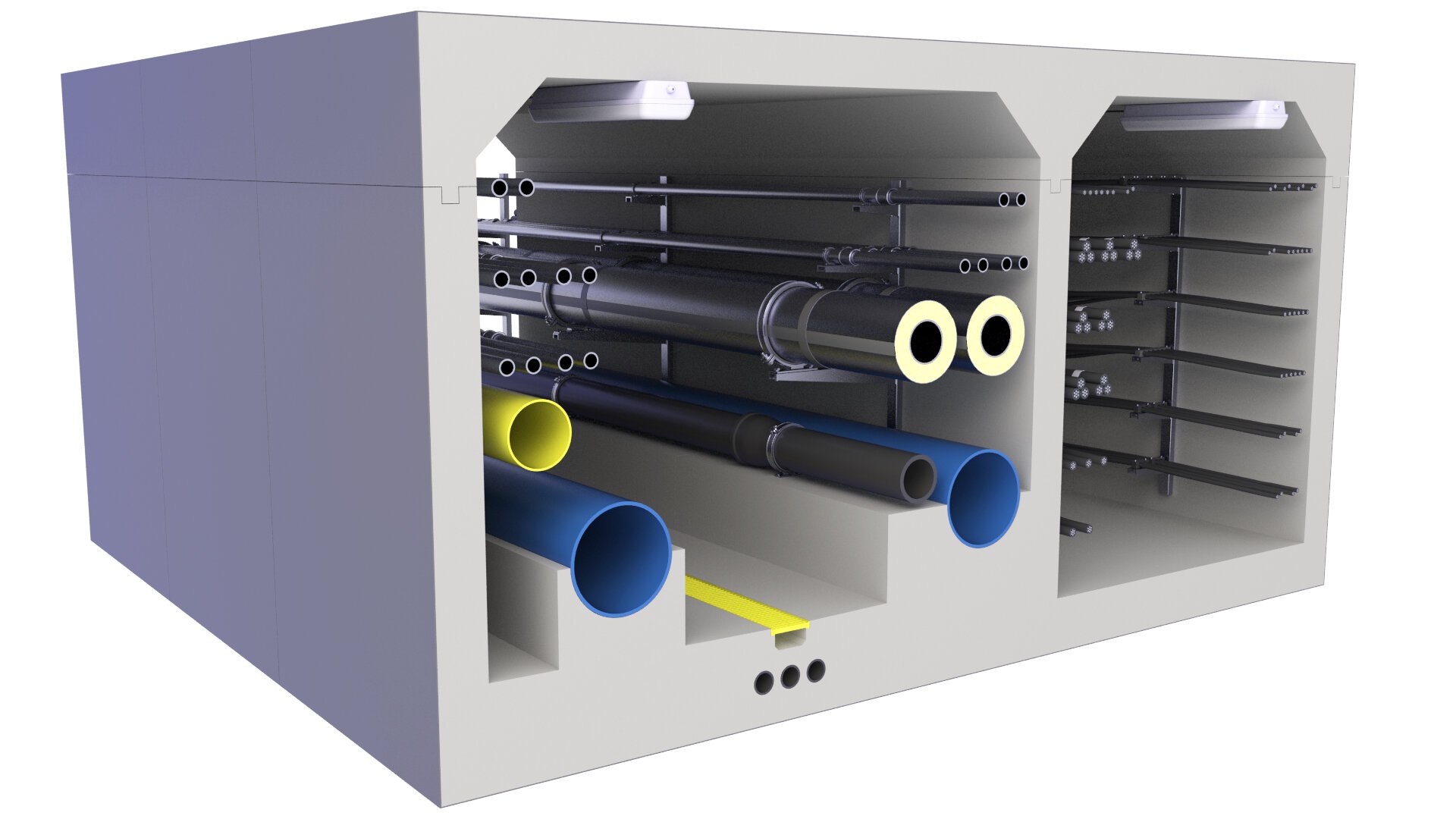 Underground Utility Tunnel 31 3D Model - TurboSquid 1804152