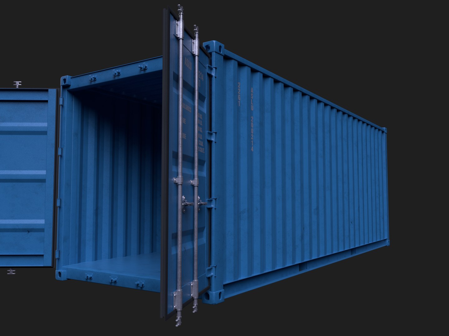 20 Ft ISO Container Detailed 3D Model - TurboSquid 2127617