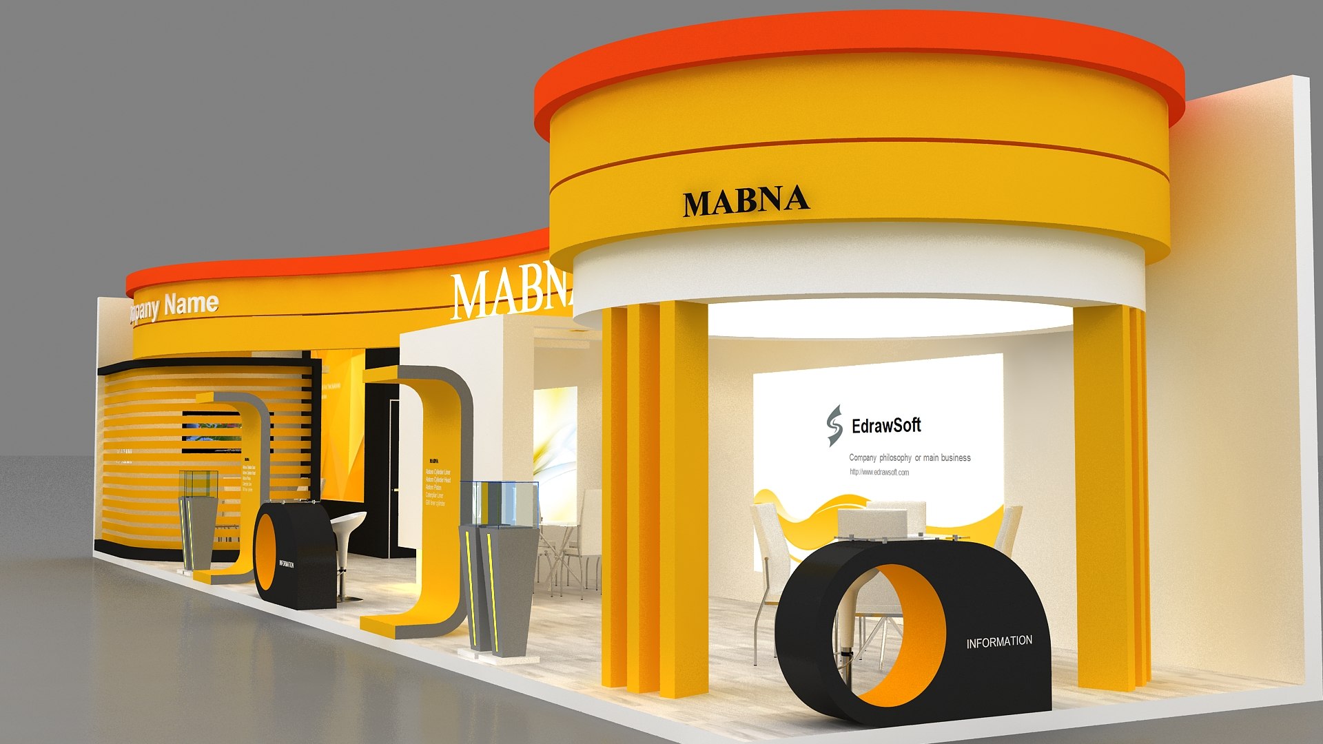 Exhibition 3D model - TurboSquid 2109535