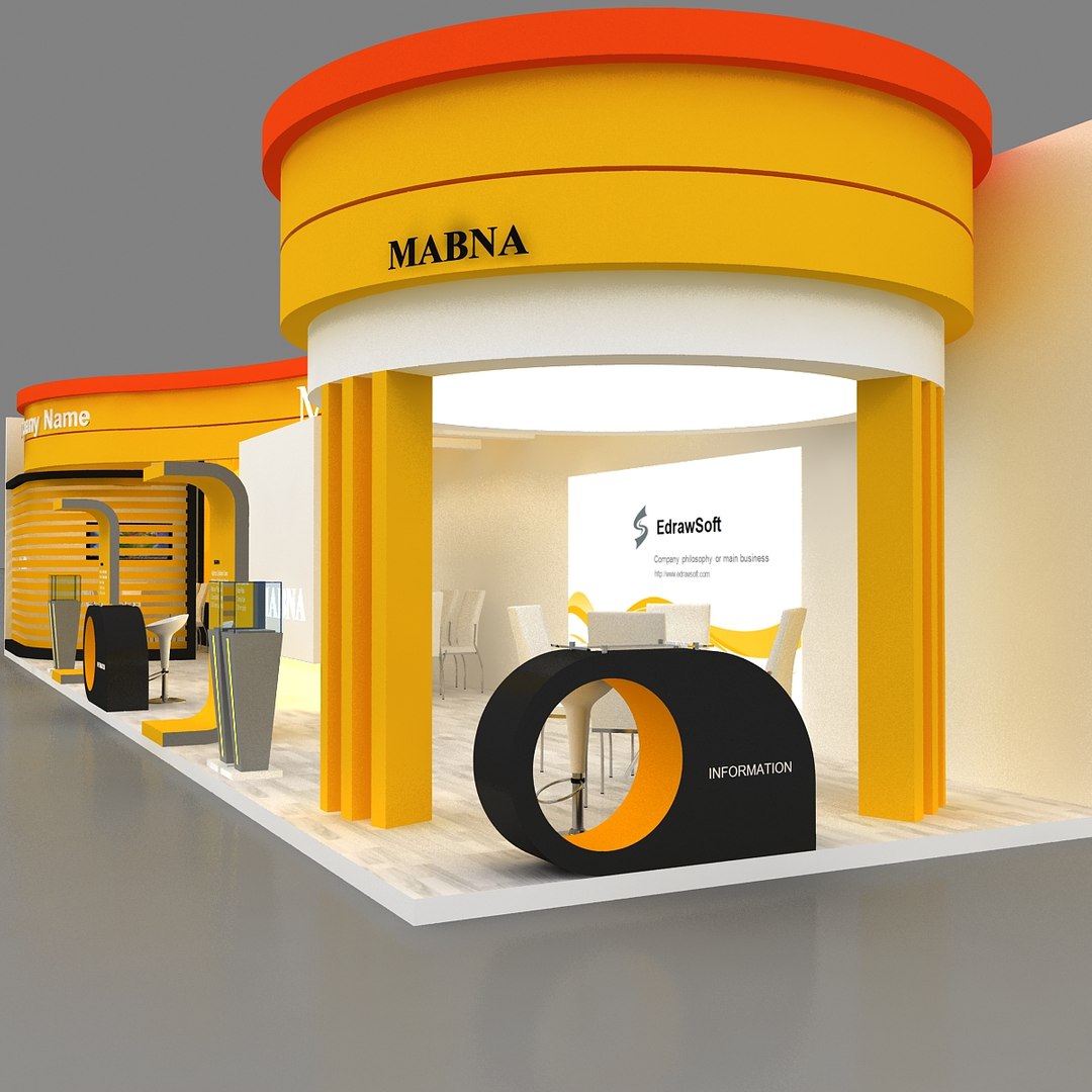 Exhibition 3D model - TurboSquid 2109535