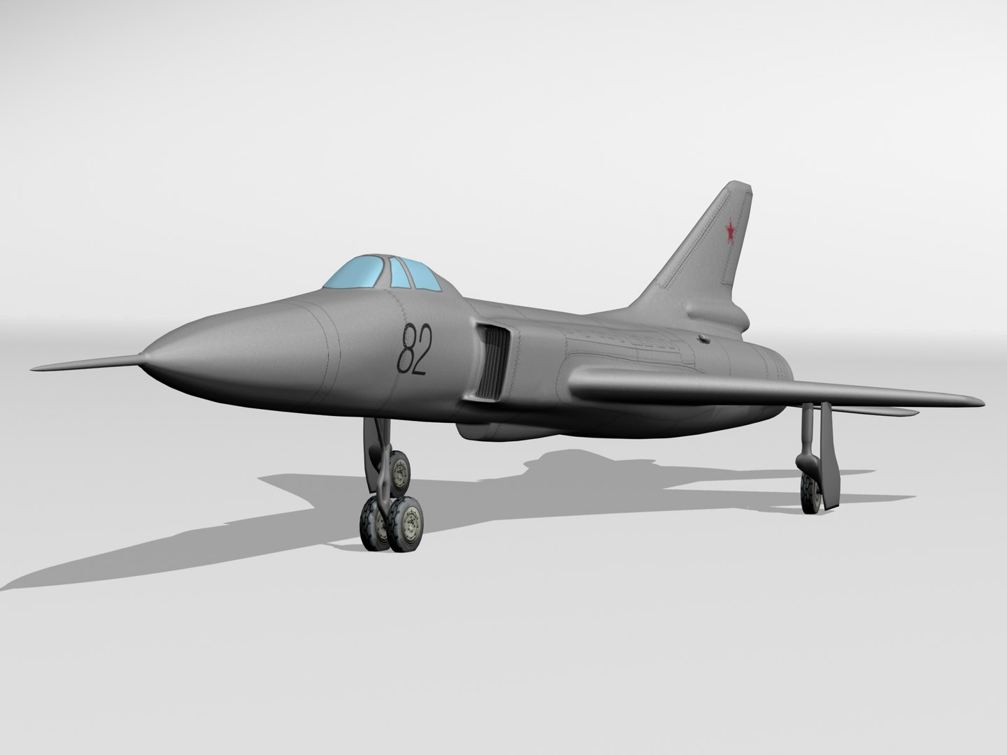 3d Model Su-15 Fighter