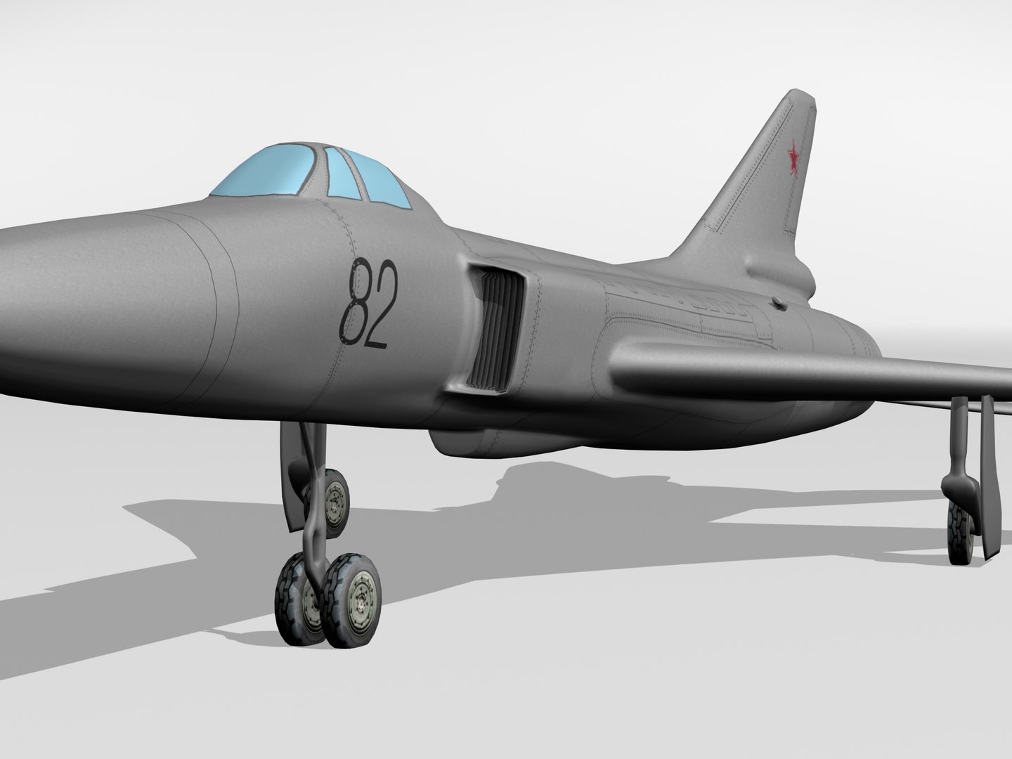 3d Model Su-15 Fighter