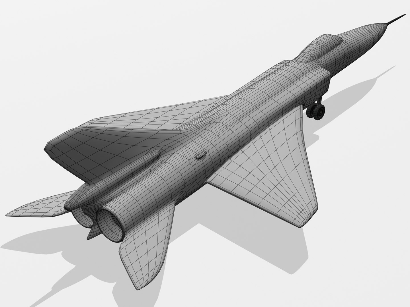 3d Model Su-15 Fighter