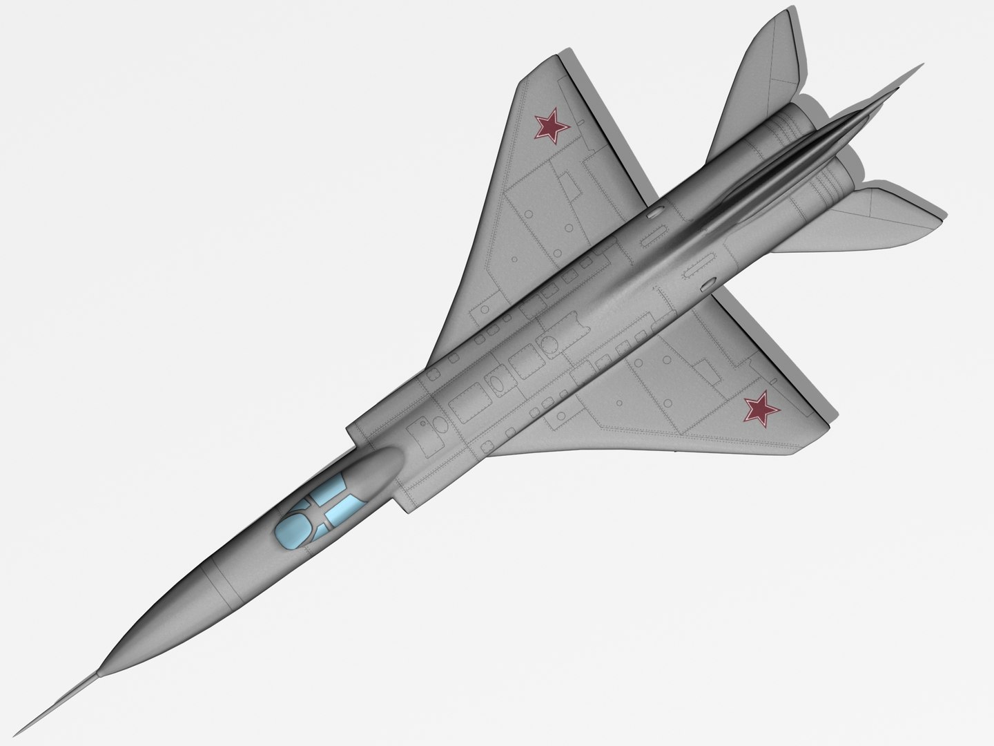 3d Model Su-15 Fighter
