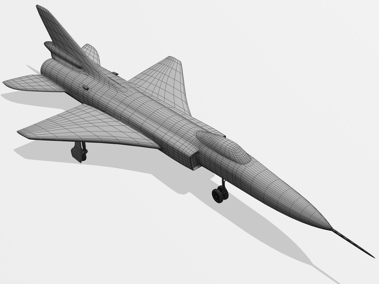 3d Model Su-15 Fighter