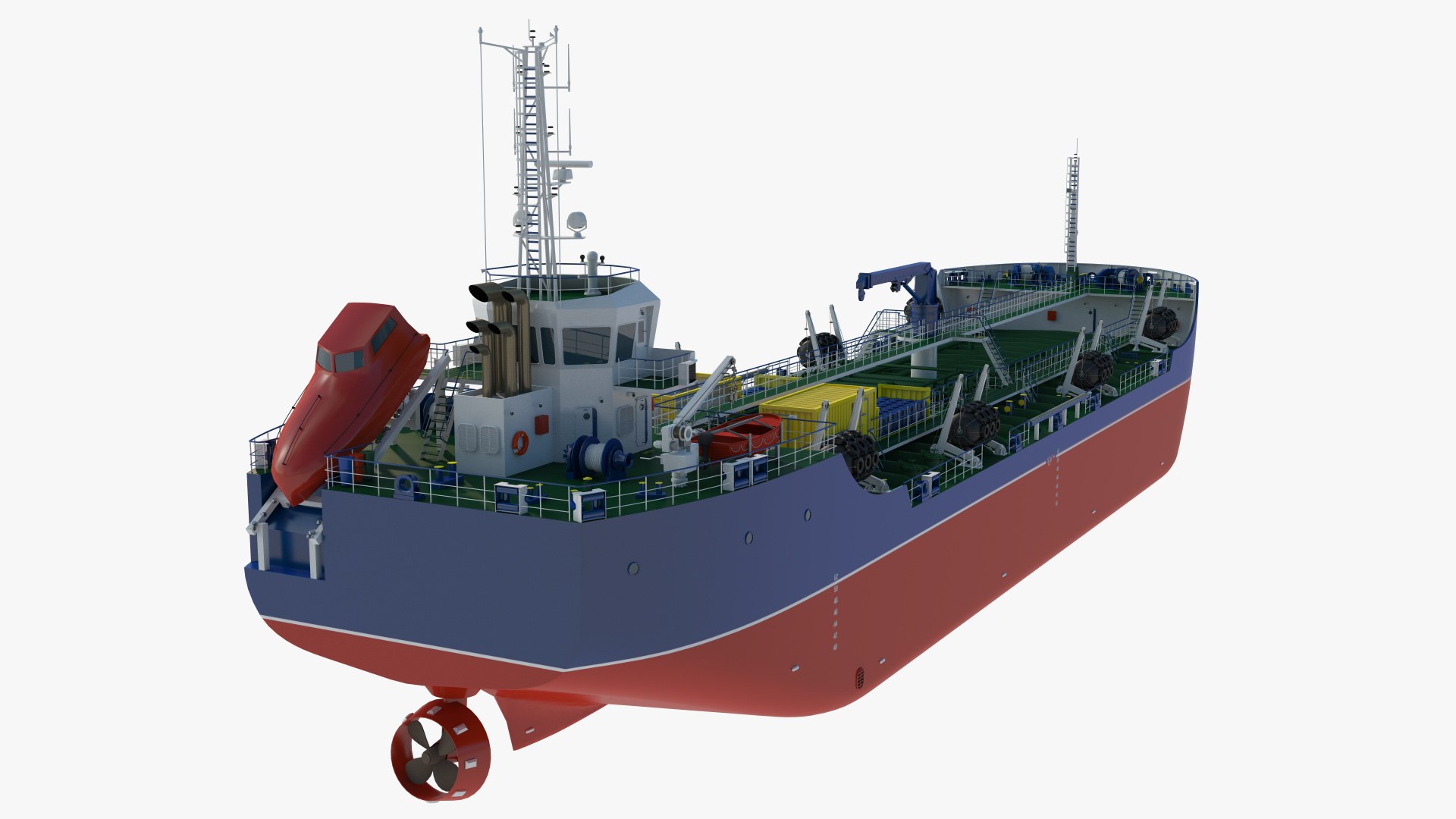 Bunker Vessel Ship Model - TurboSquid 1589917