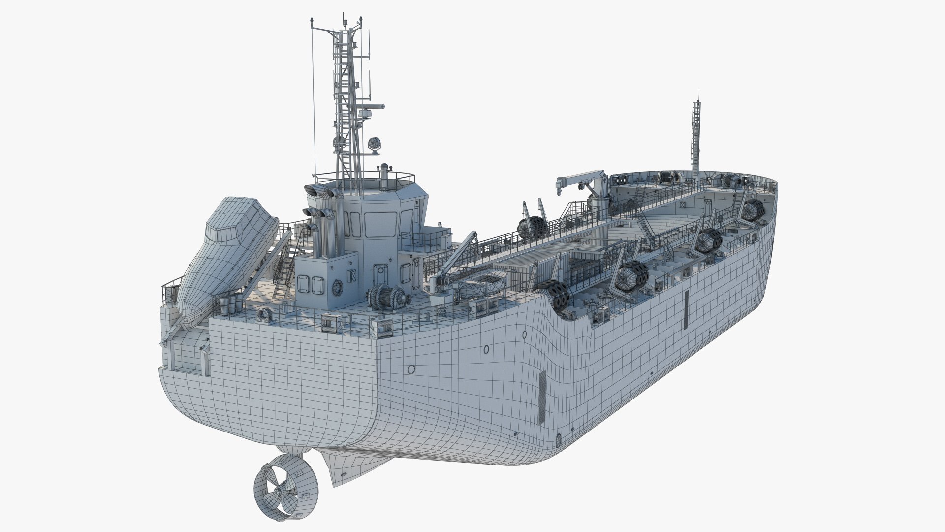 Bunker Vessel Ship Model - TurboSquid 1589917