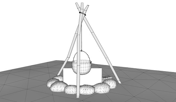 modelo 3d Fogata Fogata - TurboSquid 1861081