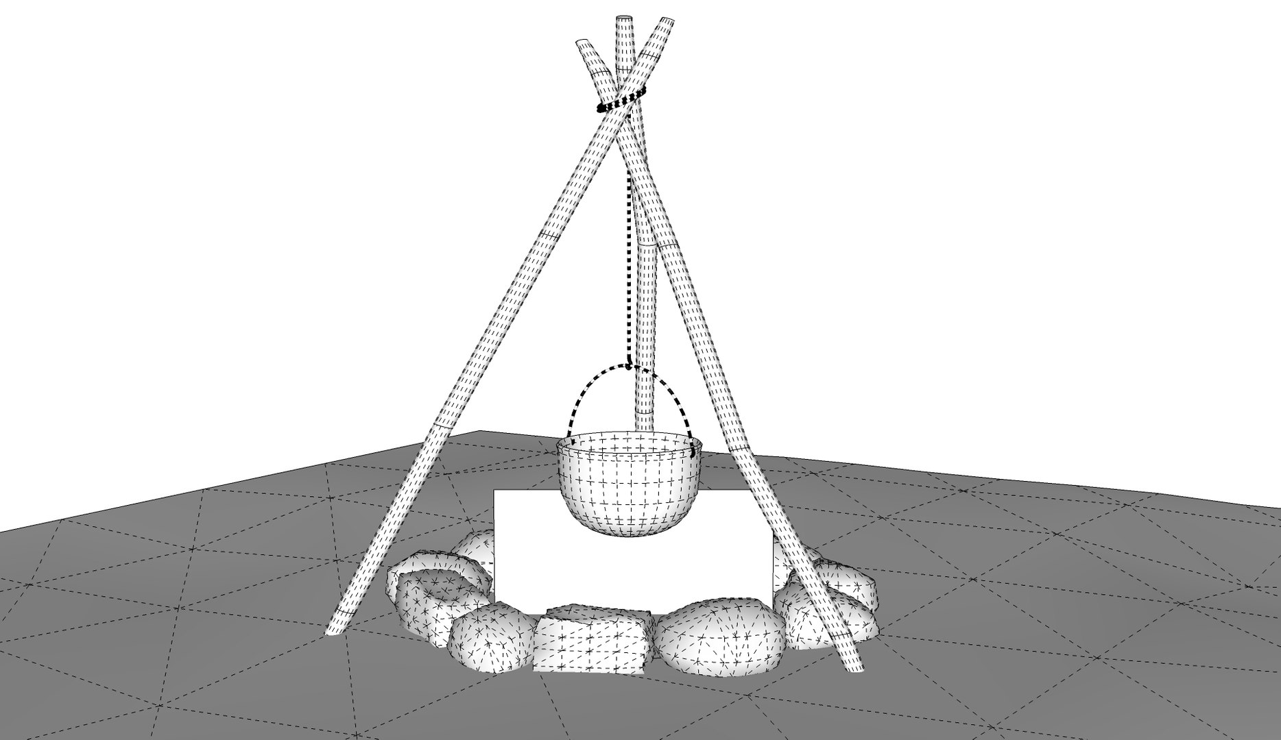 3D Bonfire Campfire Model - TurboSquid 1861081