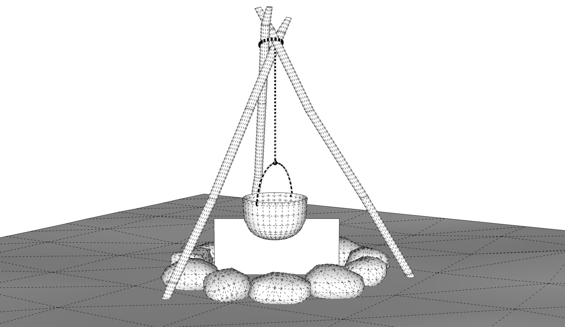 3D Bonfire Campfire Model - TurboSquid 1861081